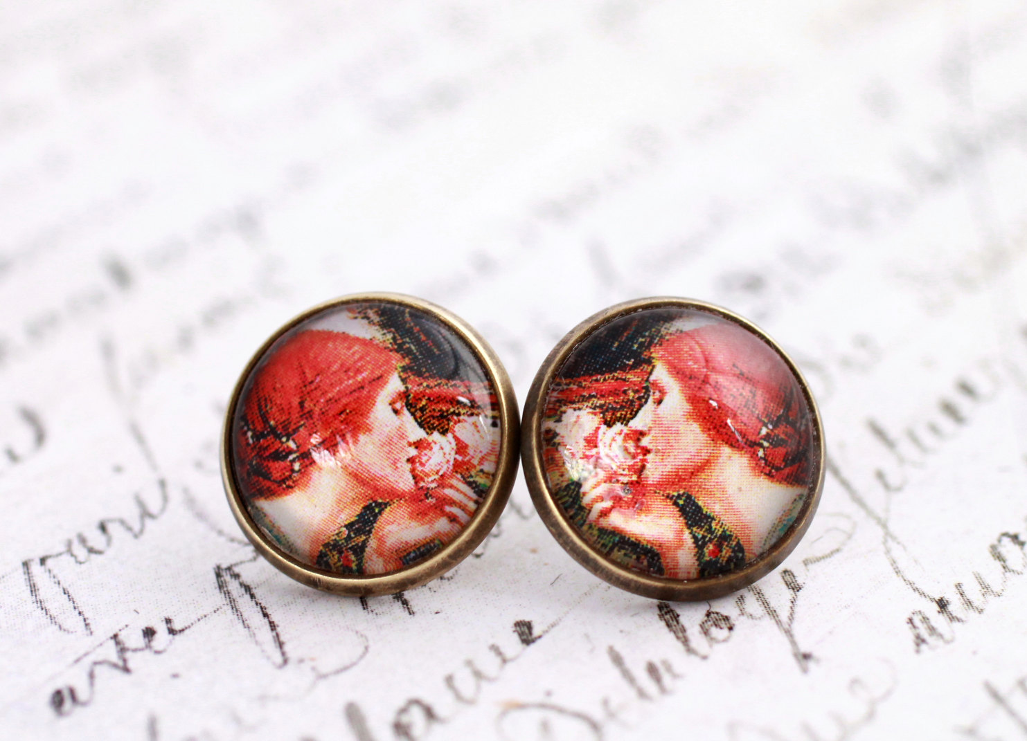 Pre Raphaelite Photo Locket, Bronze Picture Locket, Wearable Art ...